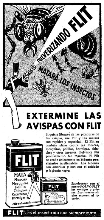 Insecticida Flit – El desinsectador y desratizador