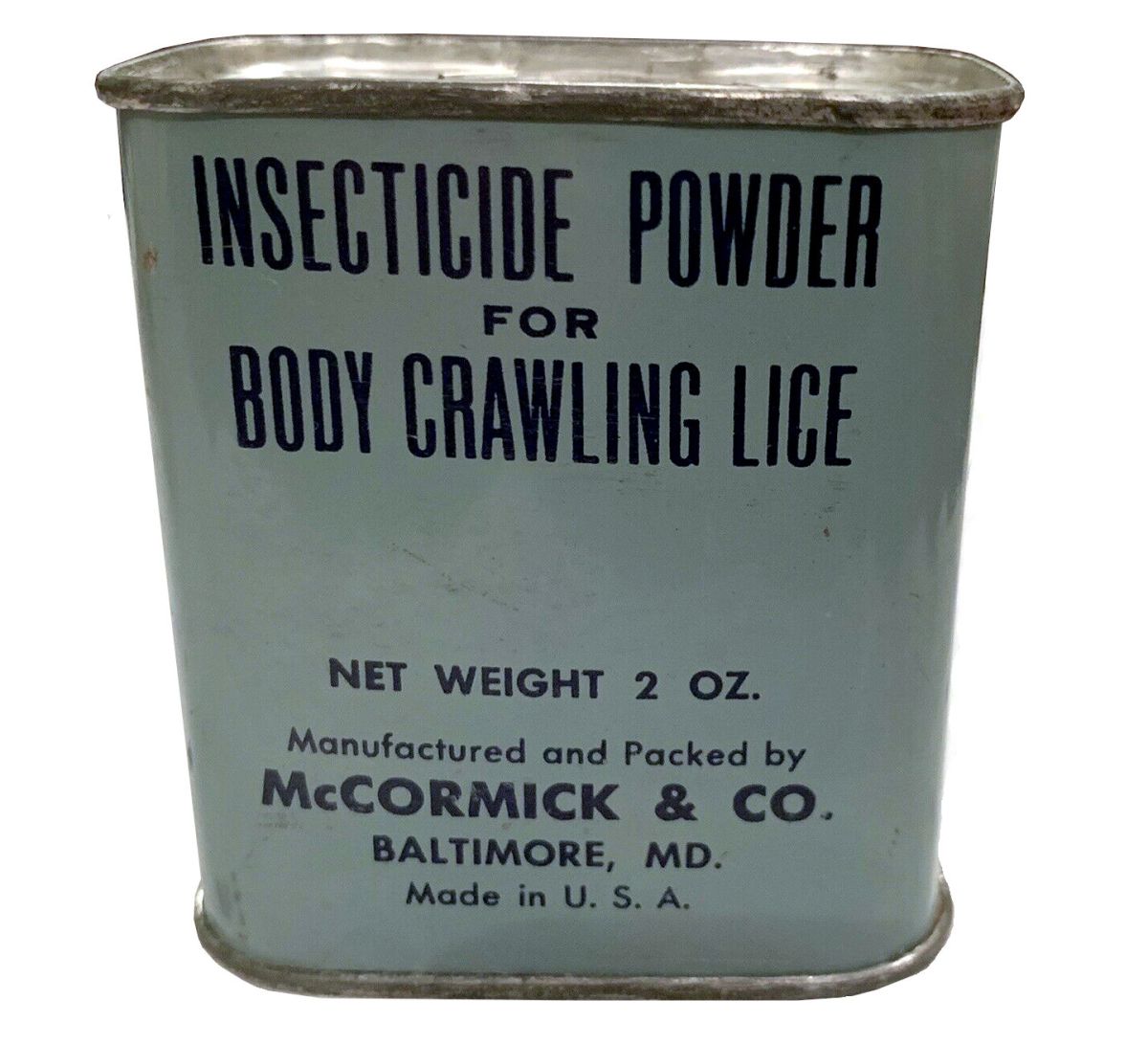 DDT contra piojos que el Ejército norteamericano repartió durante la II ...