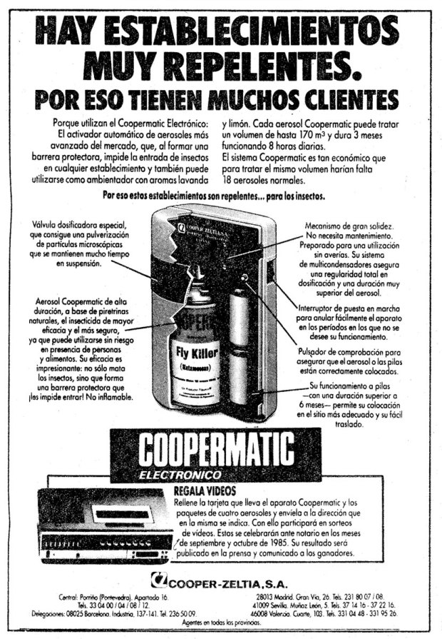 Apuntes sobre el Coopermatic – El desinsectador y desratizador