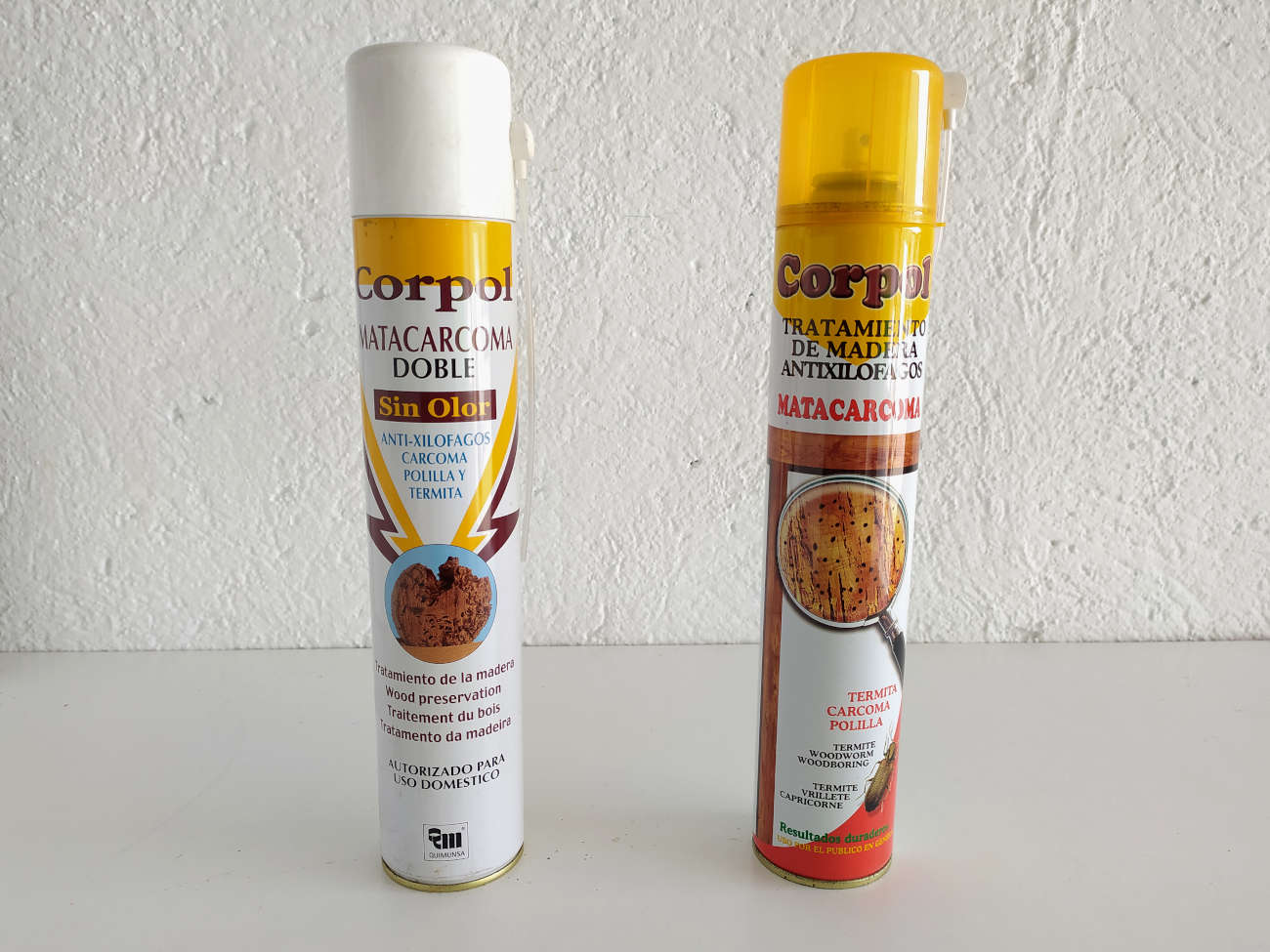 Un envase de Corpol Matacarcoma Doble con lindano al 0’9% – El ...