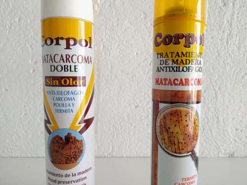 Un envase de Corpol Matacarcoma Doble con lindano al 0’9% – El ...